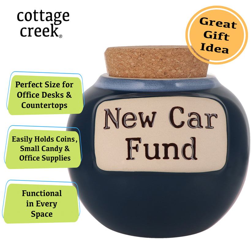 Cottage Creek New Car Fund Piggy Bank, Car Gifts for Car Lovers ...